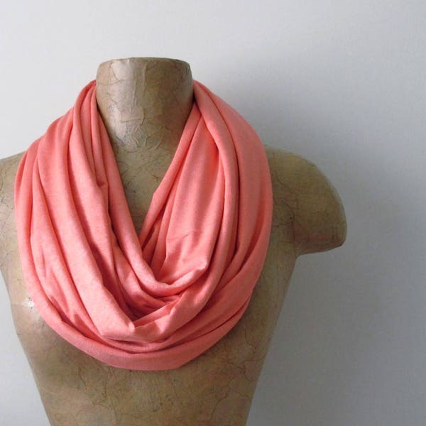 Coral Infinity Scarf - Etsy