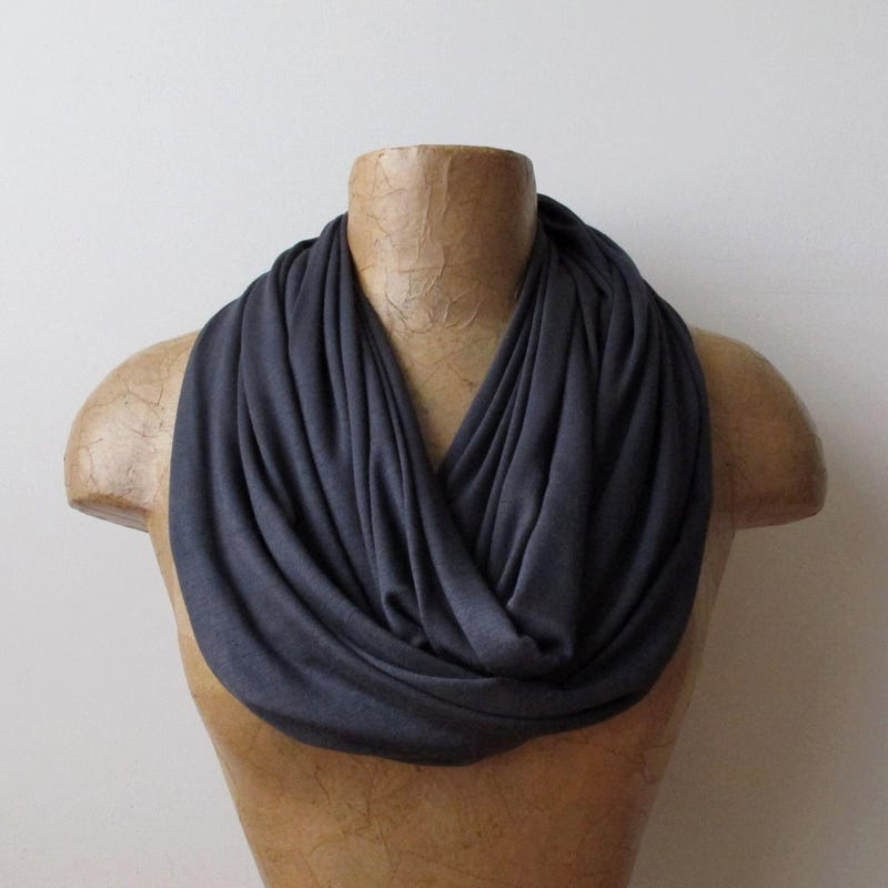 Dark Gray Triangle Scarf - Etsy