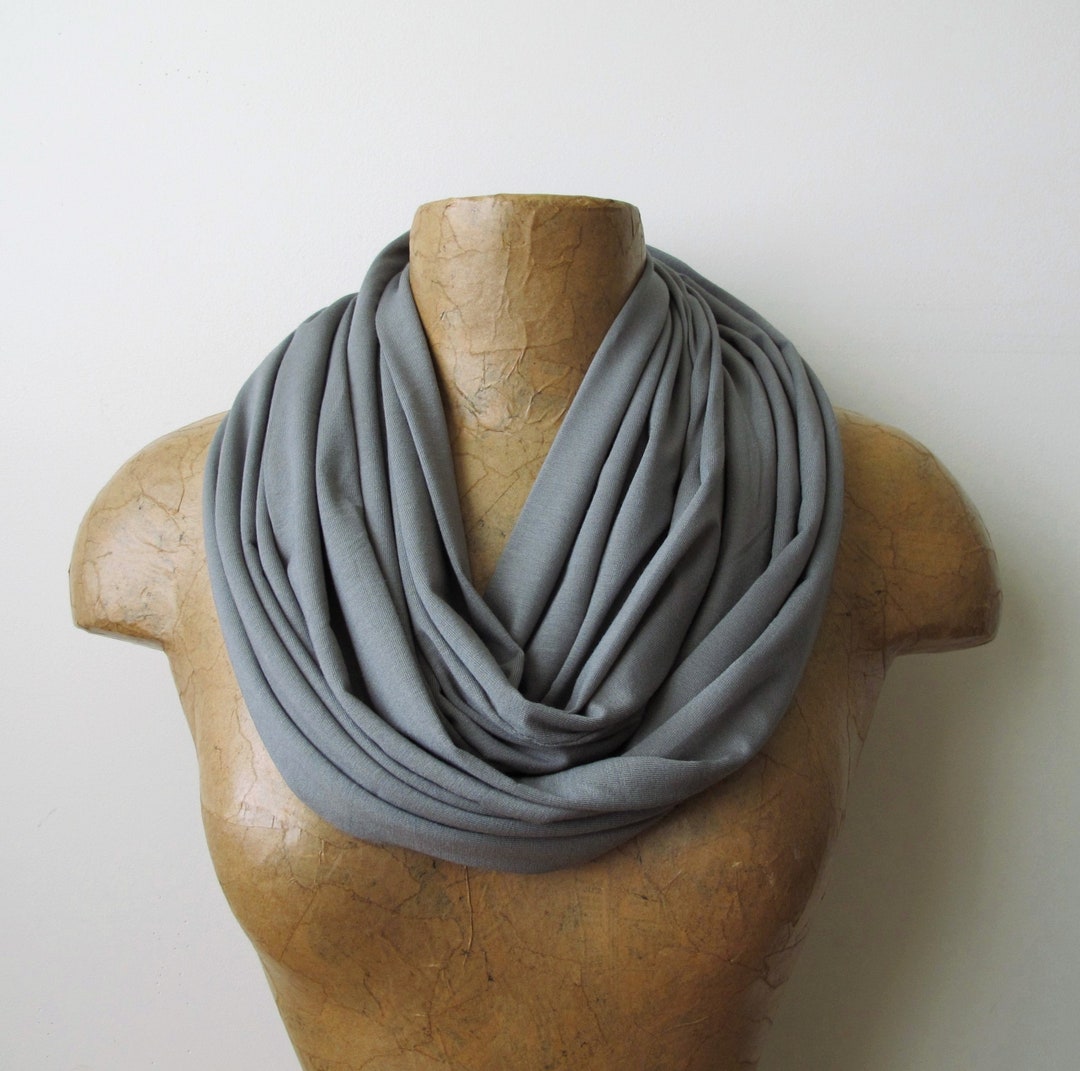 DUSTY OLIVE GREEN Infinity Scarf, Ecoshag Jersey Scarf, Military Green ...