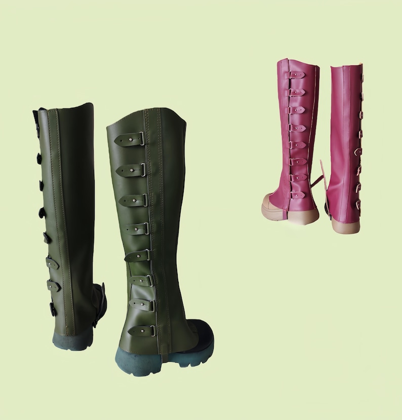 Viking Style Leather Boot Covers | Knee-high Armor Leg Gaiters ...