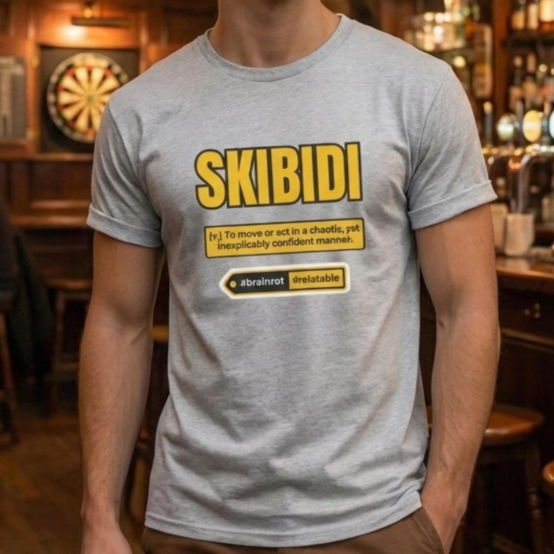 SKIBIDI Definition T-shirt | Gen Z Slang, Brainrot Meme - Etsy