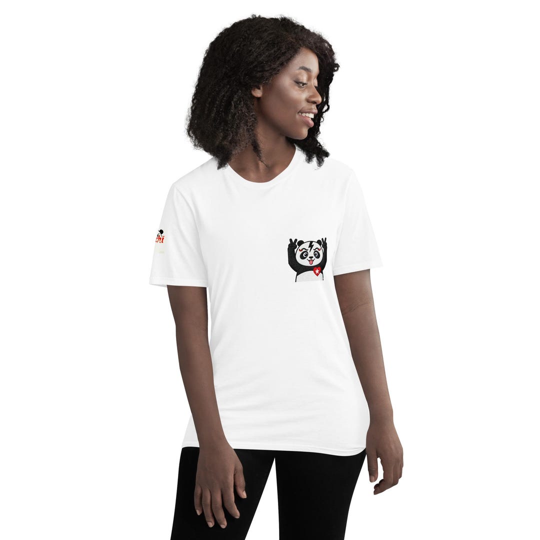 Chilly Panda Custom Short Sleeve Tee | Oriental Ink Wash Style ...