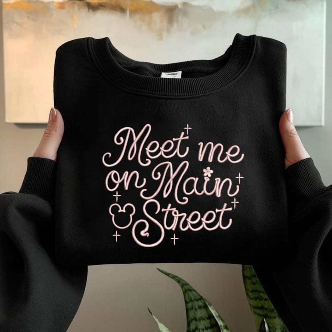 Embroidered Main Street USA Design, Embroidered Meet Me on Main Street ...