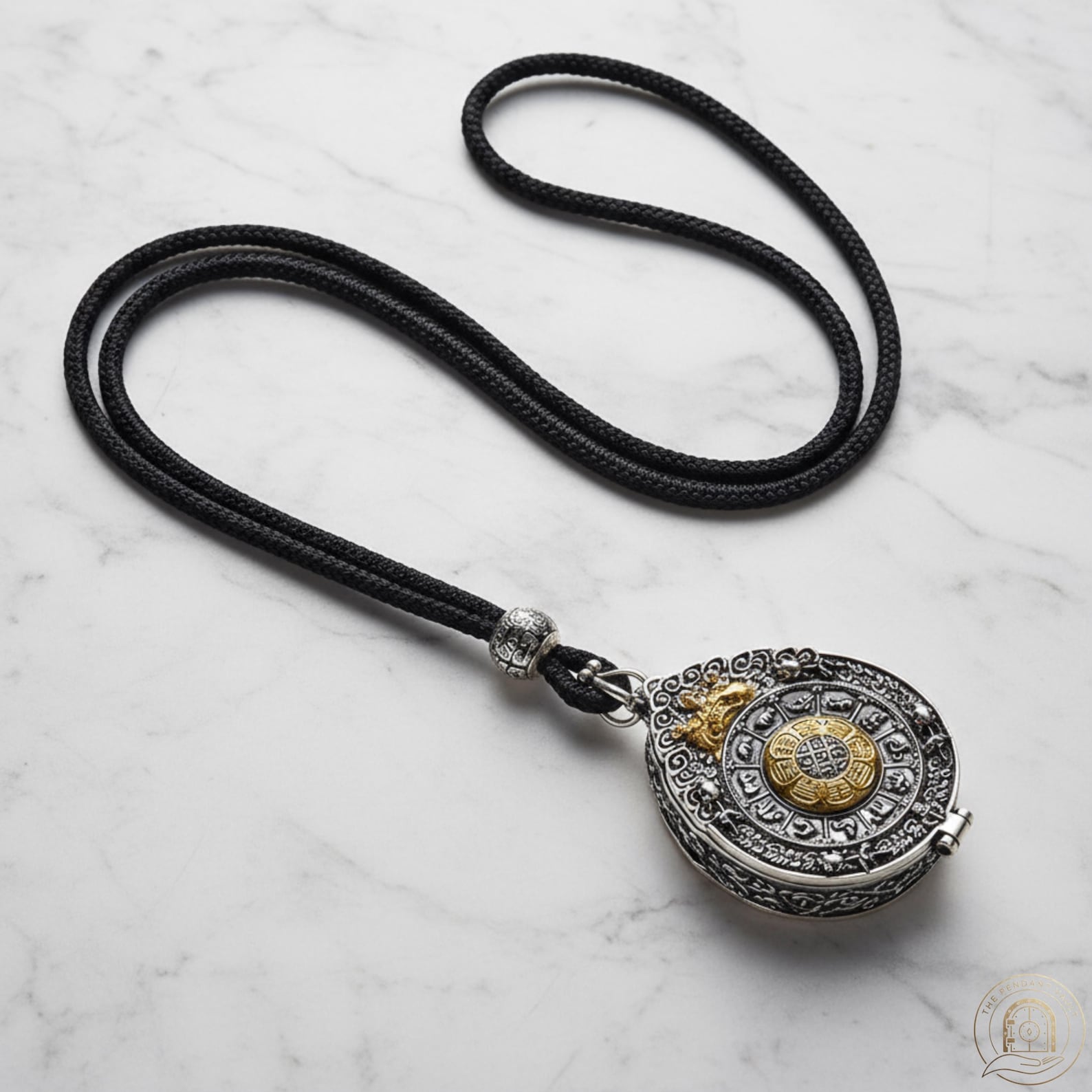 Ancient Nine Palaces Bagua Pendant – Openable Gawu Box Locket for ...