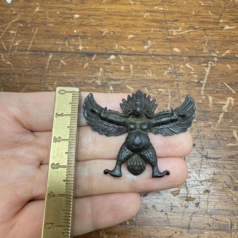 Tibetan Garuda Pendant – Iron Amulet & Buddhist Protection Charm, Men's ...