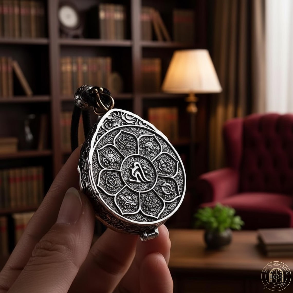 Ancient Nine Palaces Bagua Gawu Box Pendant Copper Amulet Necklace for ...
