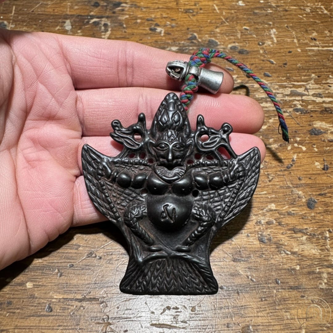 Tibetan Garuda Pendant – Iron Amulet & Buddhist Protection Charm, Men's ...