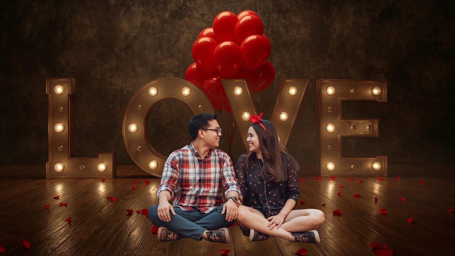 Valentines Backdrop: Heart Arch, Digital Photography Background for ...
