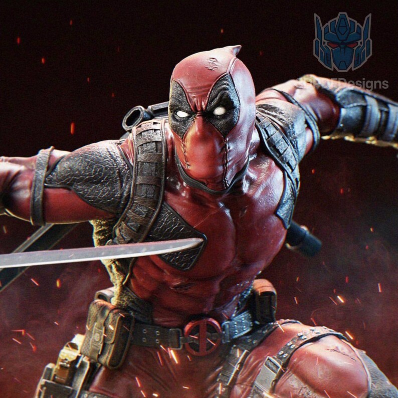 Masked Mercenary 1/6 Scale STL Statue | Dual Blade Pose (3D Print File ...