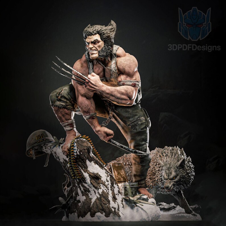 Berserker Warrior With Wolf | Marvel (digital Download) - Etsy