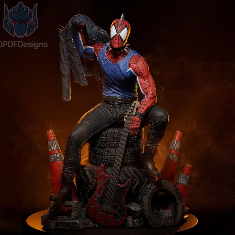 Spider Man Fanart STL Statue | 1/6 Scale | Marvel | 3D STL Print File ...