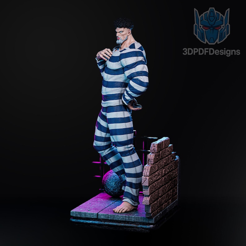 Puri-puri Prisoner One Punch Man STL 38cm | Anime Statue 3D Print Model ...