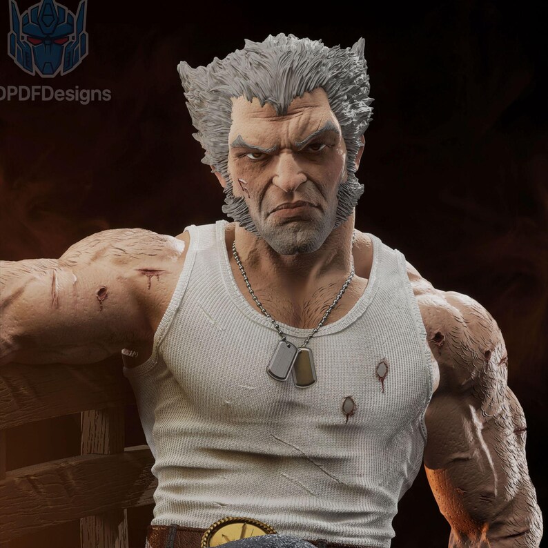 Logan Fanart STL Statue | 1/6 Scale | Marvel | 3D STL Print File Model ...