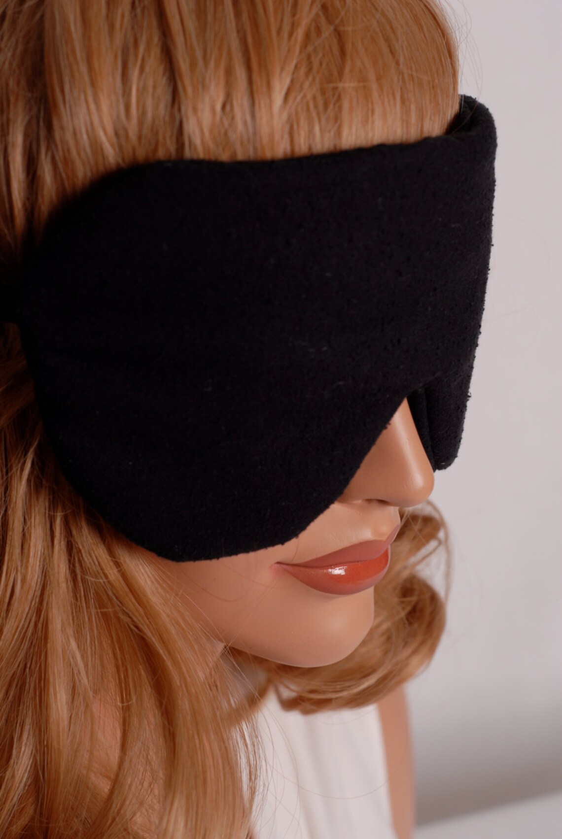 RAW SILK Eye Mask Sleep Mask Black Fully Adjustable Padded - Etsy