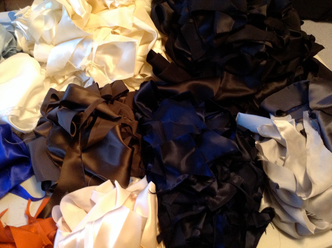 Silk Fabric Scraps, 1 Oz. Bag, 19mm Charmeuse Silk for Paper Making ...