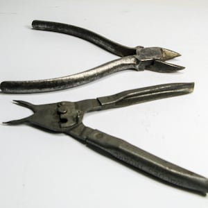 Vintage Tools, Man Cave Decor, Vintage Wire Cutters and Snap Ring ...