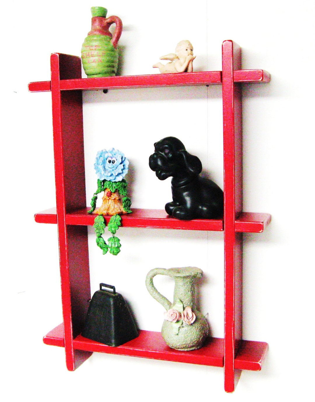 Interlocking Wall Shelf, 24", Floating Shelf, Wall Shelf, Reclaimed ...