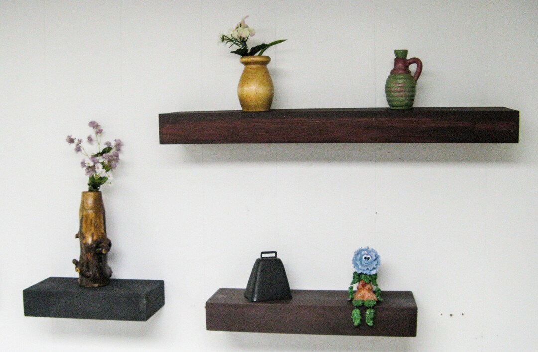 Mantel Shelf, Rustic Beam Shelves, 4 1/4", Wall Shelf, Shabby Chic ...