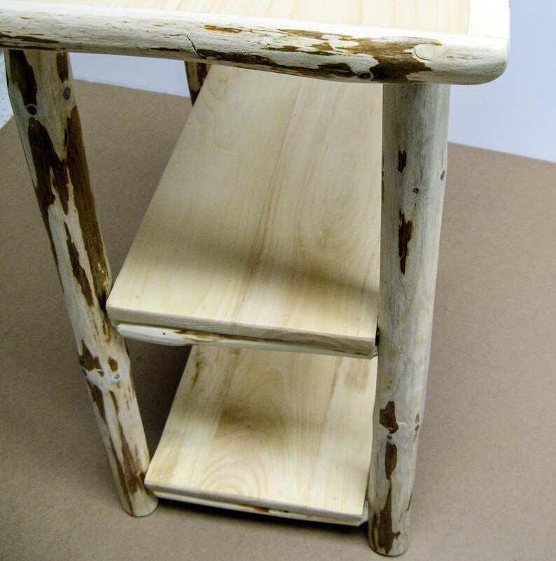 Side Table Rustic Occasional Table Plant Stand Log Table - Etsy