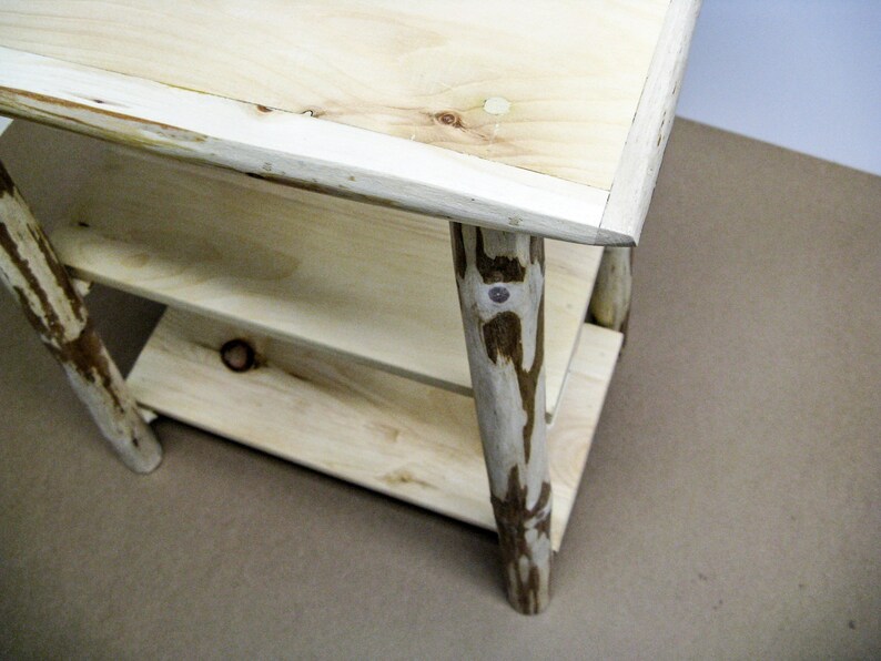 Side Table Rustic Occasional Table Plant Stand Log Table - Etsy