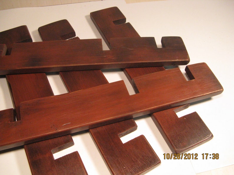 INTERLOCKING WALL SHELF 24 Floating Shelf Wall Shelf | Etsy