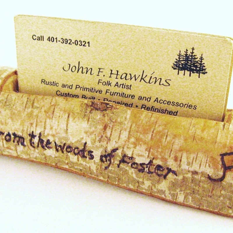 Rustic Business Card - Etsy
