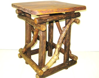 Rustic Log Tables - Etsy