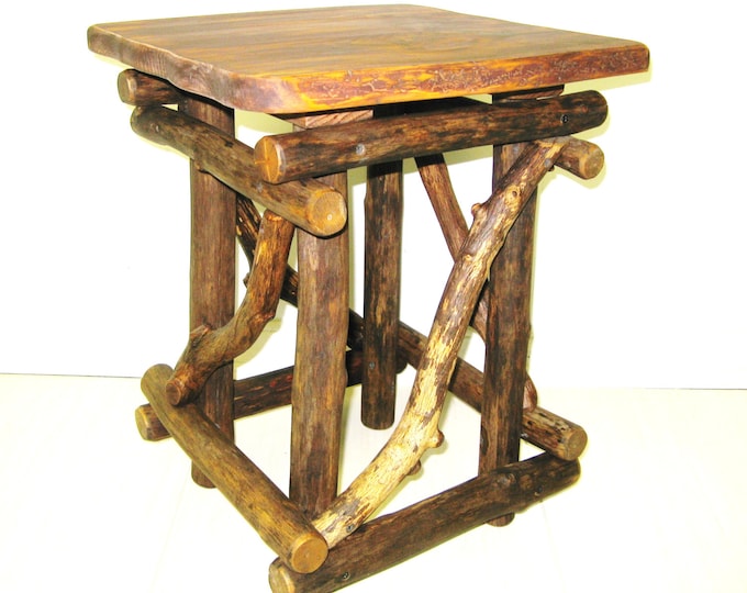 Custom Rustic Tables, Plant Stand, Side Table, Occasional Table,branch ...