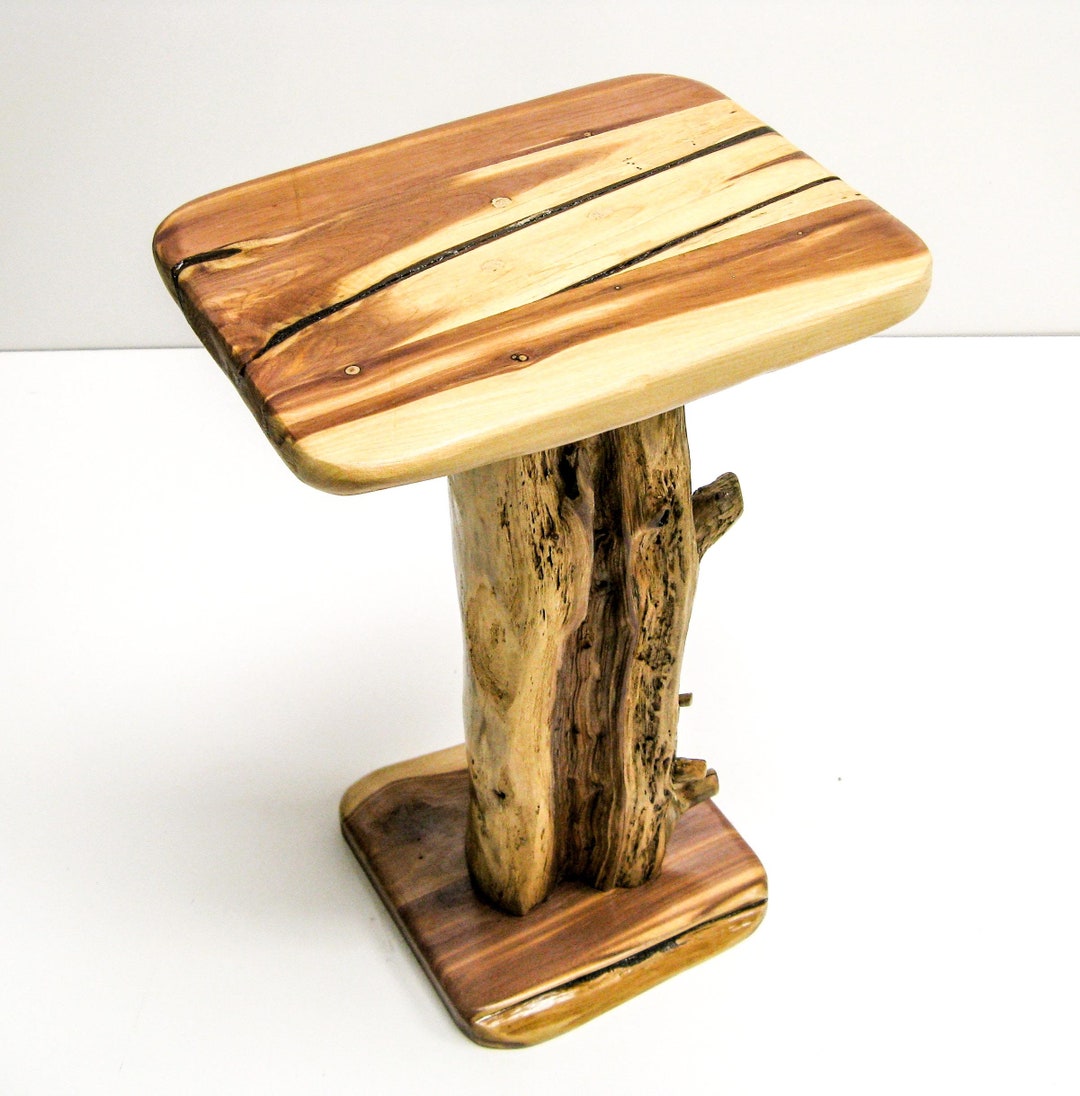 Cedar Plant Stand, Twig Table, Branch Table, Small Table, Rustic Table ...