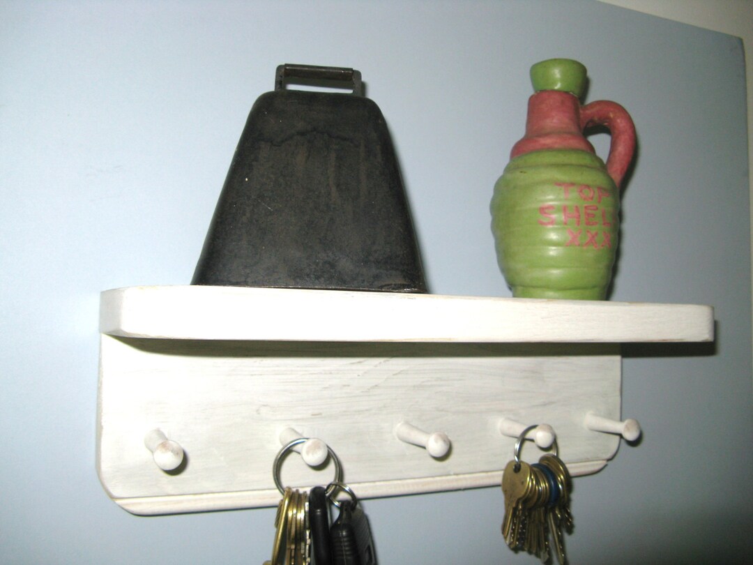Shaker Wall Shelf, Jewelry Rack, Primitive Shelf, Key Rack, Floating ...