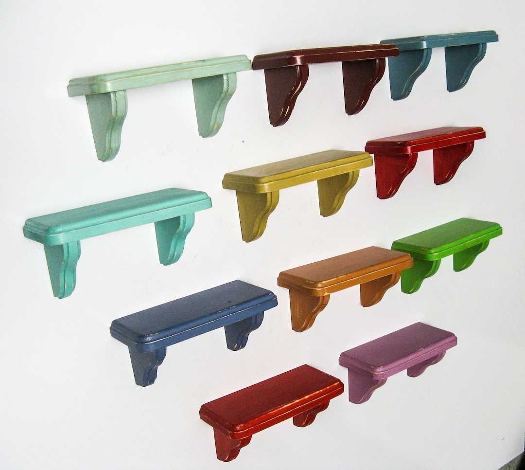 Wall Shelf, 8" W/molded Edges, Small Shelf, Classic Design, Wall Shelf ...