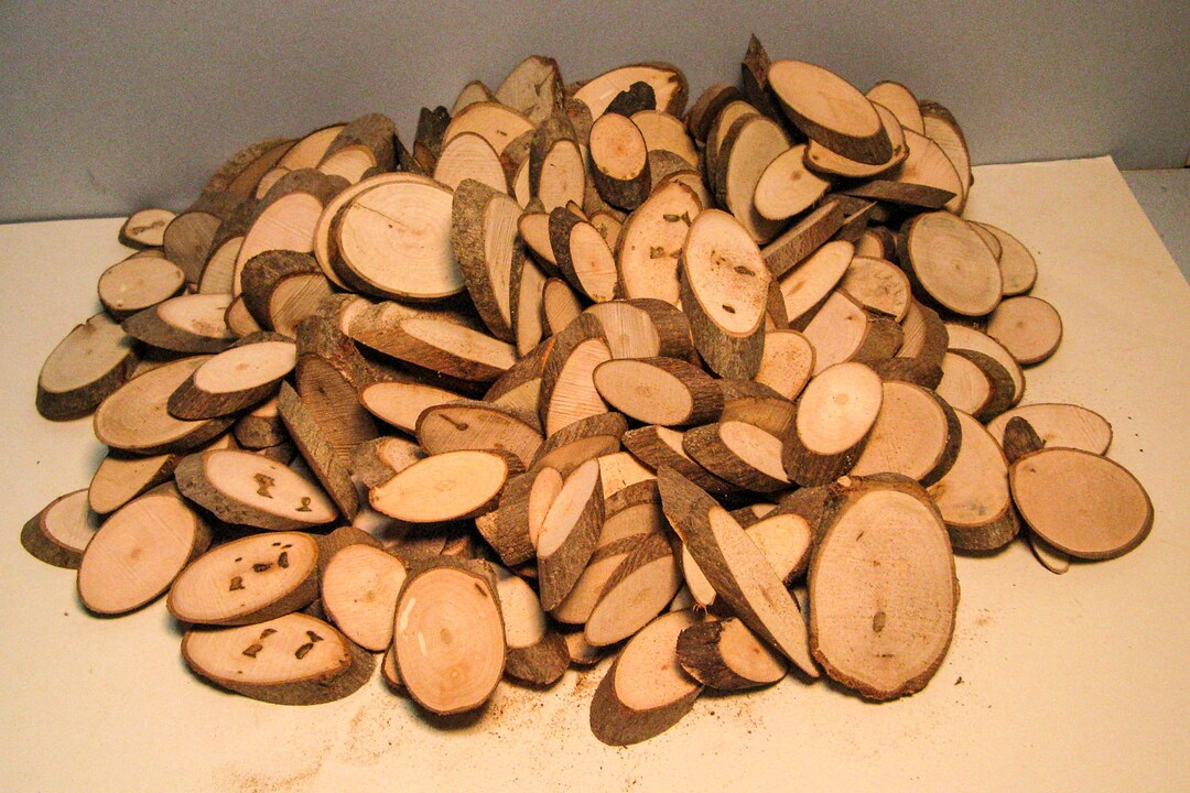 Natural Oval Twig Slices, Art and Craft Material, Wood Parts, Wood ...