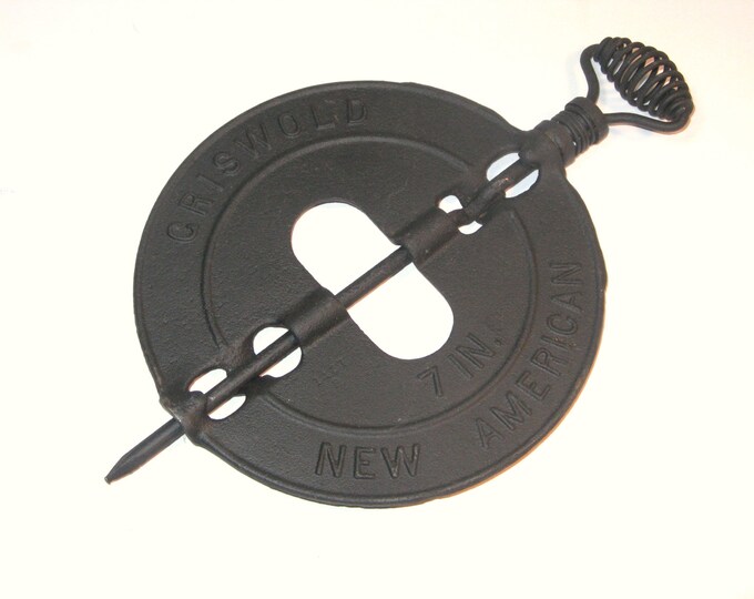 Griswold Damper, 7", Antique Stove Damper, Chimney Damper, New American ...
