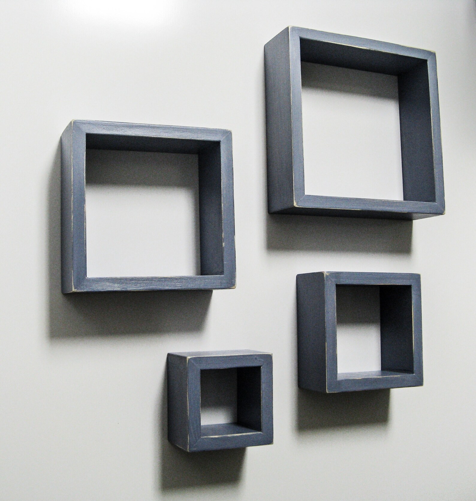 WALL CUBES Set of 4 5 1/2 Deep Shadow Box Shelves | Etsy