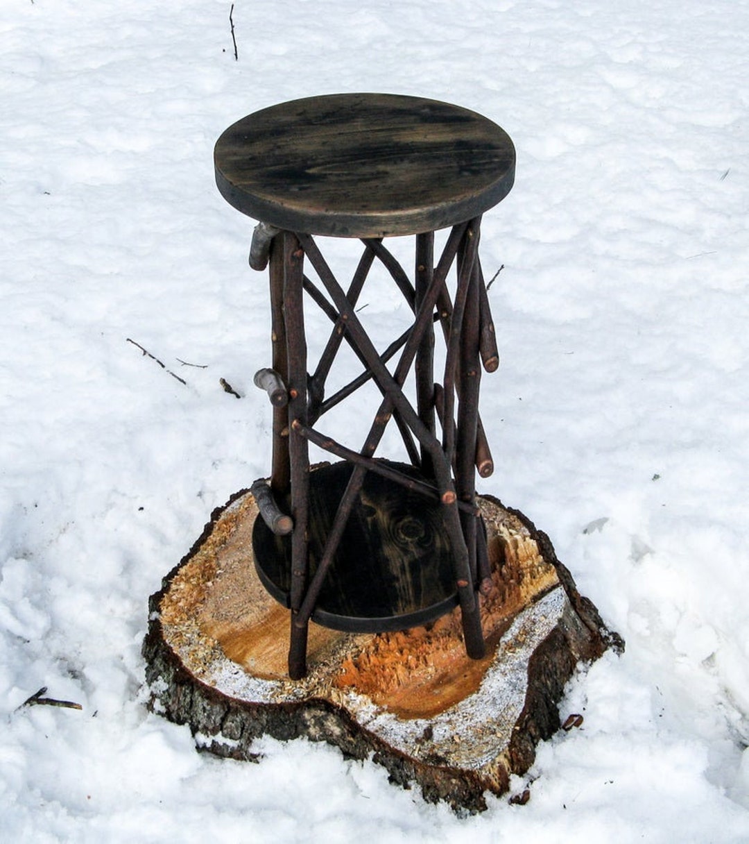 SMALL PLANT STAND, Side Table, Small Table, Plant Stand, Tramp Art ...