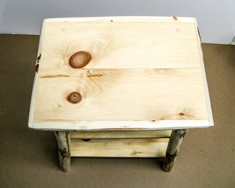 Side Table Rustic Occasional Table Plant Stand Log Table | Etsy