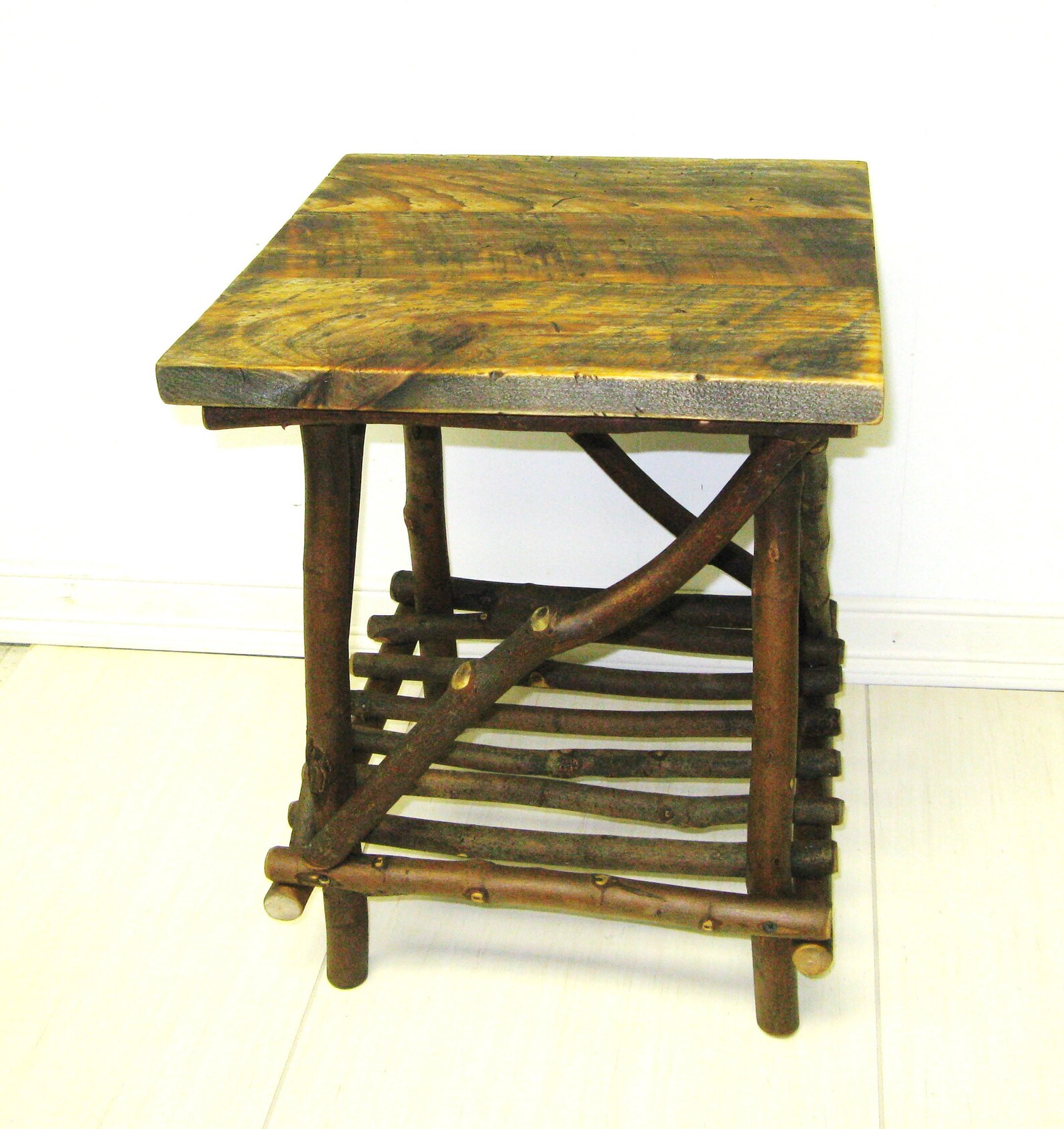 CUSTOM RUSTIC TABLES, Plant Stand, Side Table, Occasional Table,rustic ...