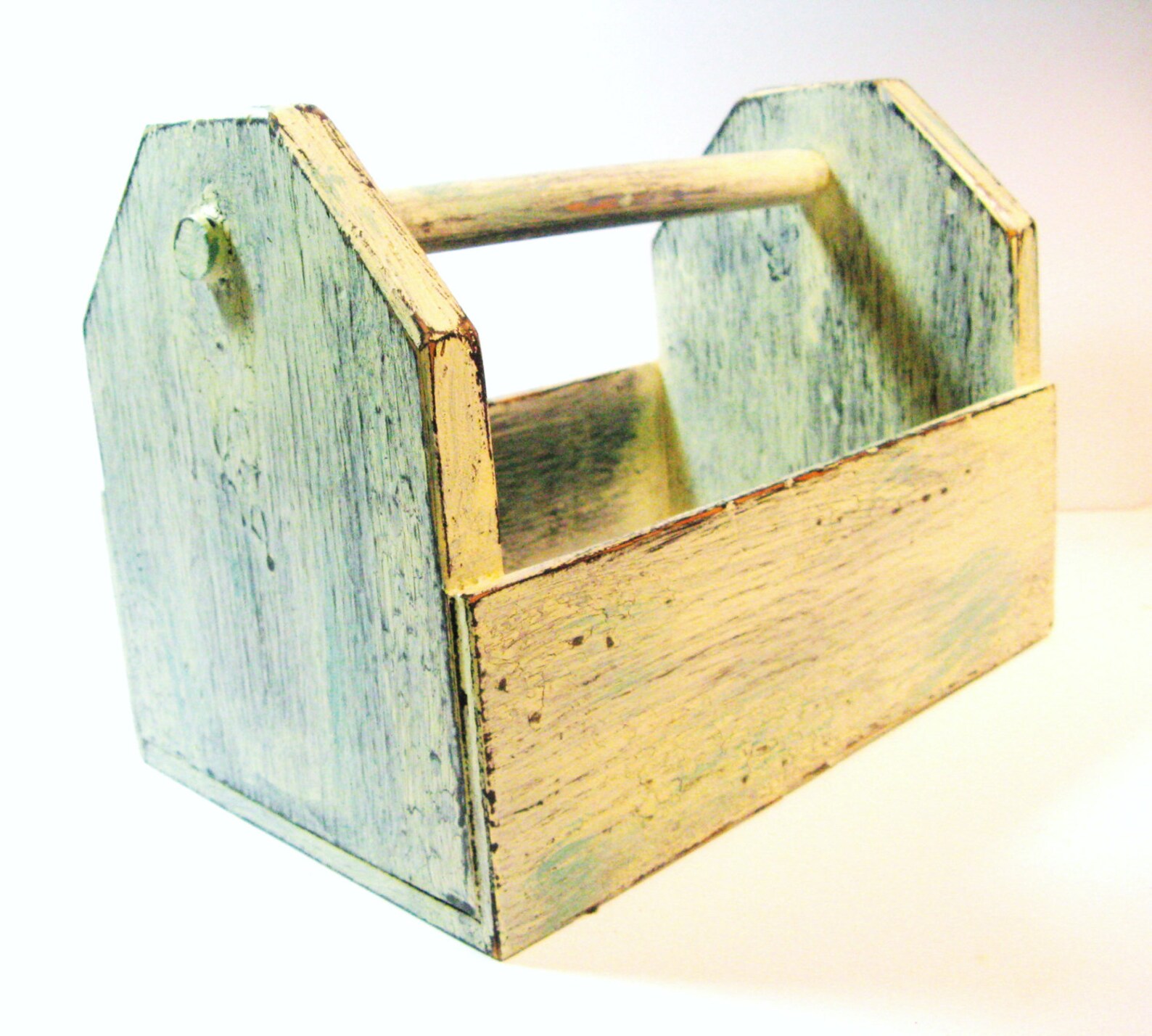 WOODEN TOOL BOX Caddy Tote Storage Garden Tote Tool Box - Etsy