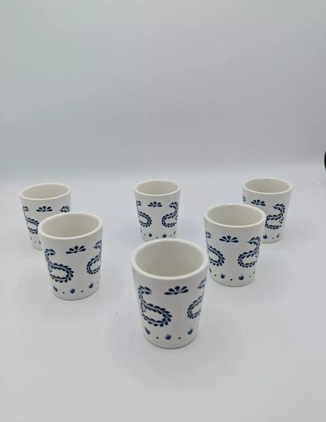 Clase Azul Reposado Tequila Shots Glasses, Set of 6, Drinking Set ...