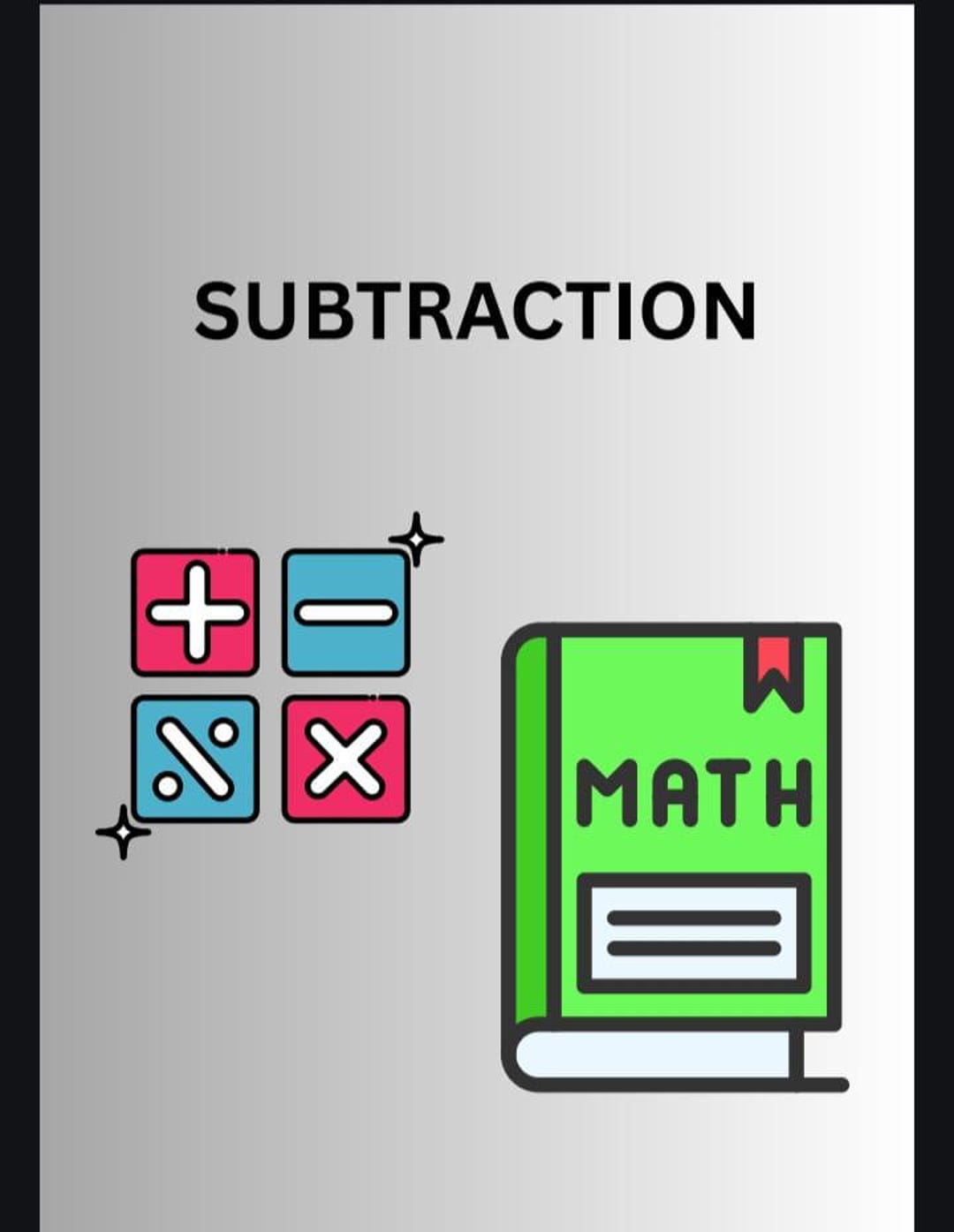 Subtraction Practice Workbook for Kids - Etsy