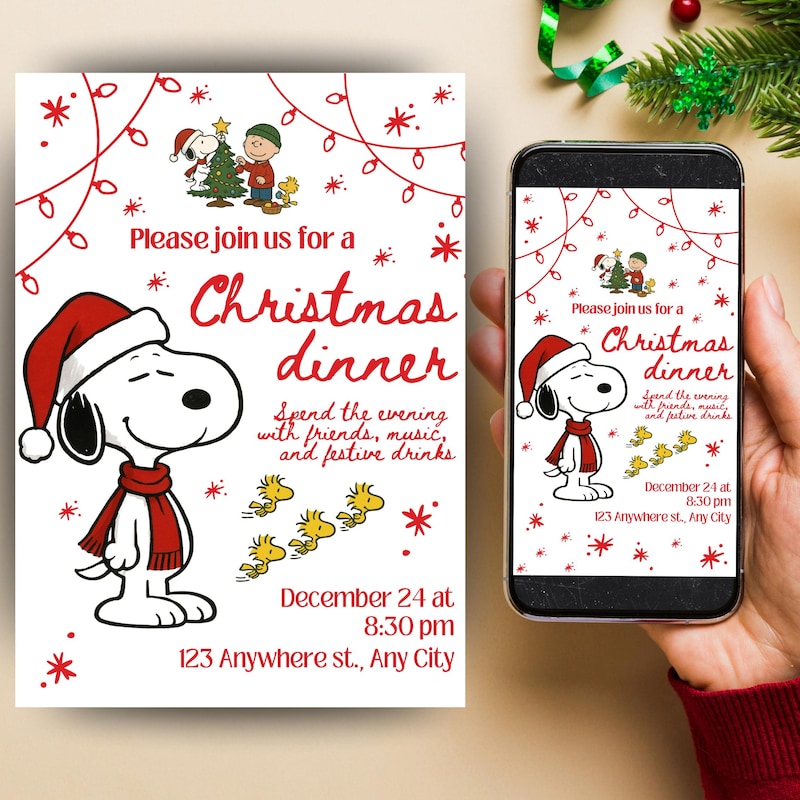 Snoopy Christmas - Etsy