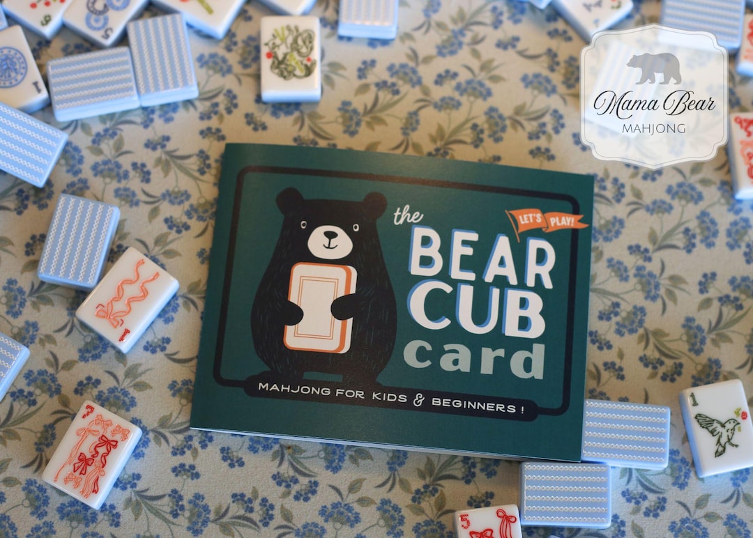 The Bear Cub Card: Mahjong for Kids and Beginners! - Etsy