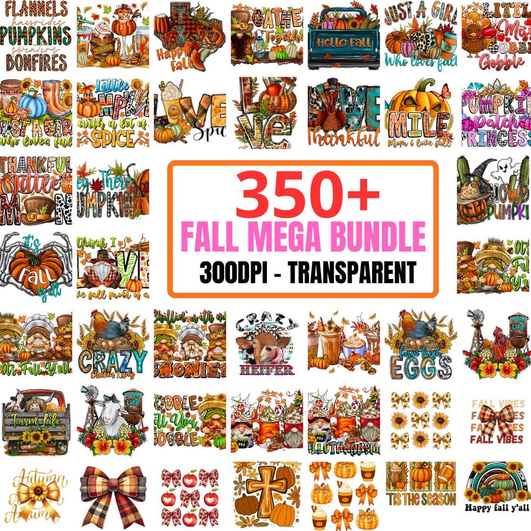 350+ Fall Bundle Png, Autumn Bundle Png, Thanksgiving Bundle Png, Fall ...