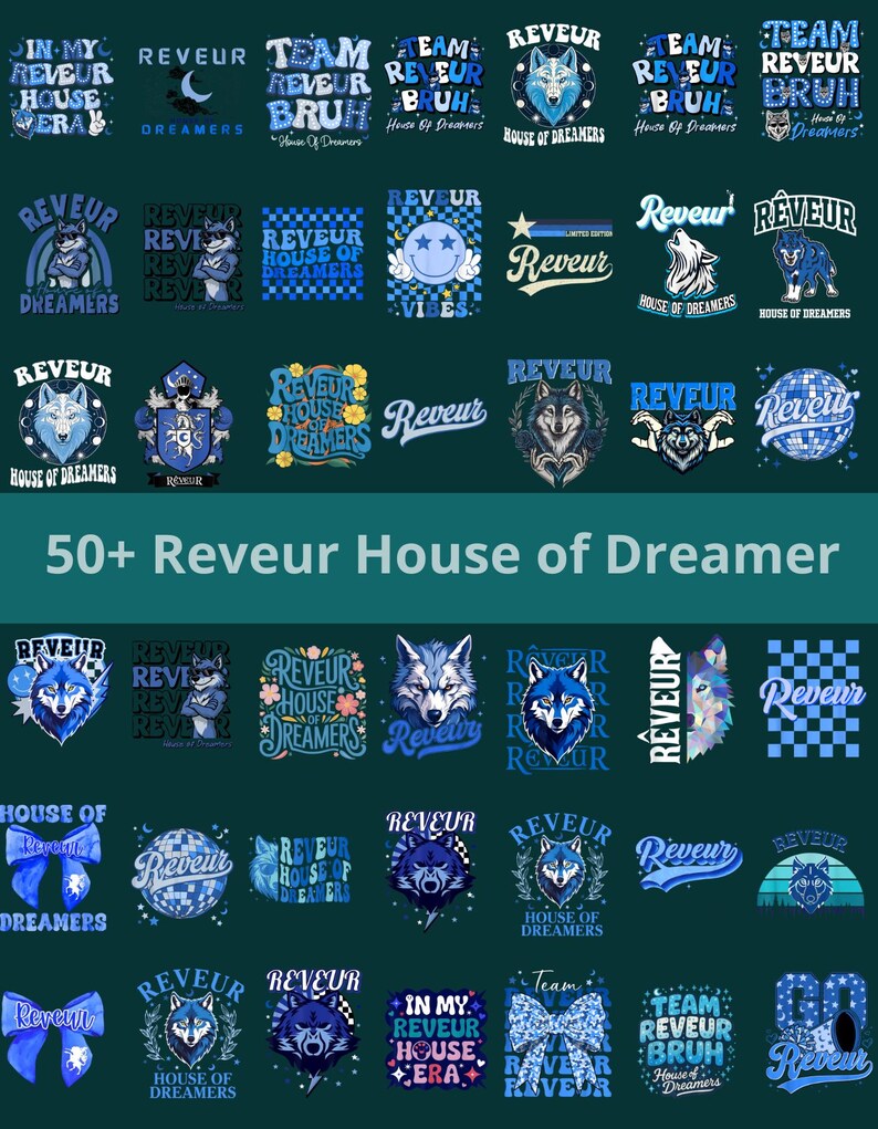 50+ Reveur House of Dreamer Png Bundle, Back to School Png, College ...
