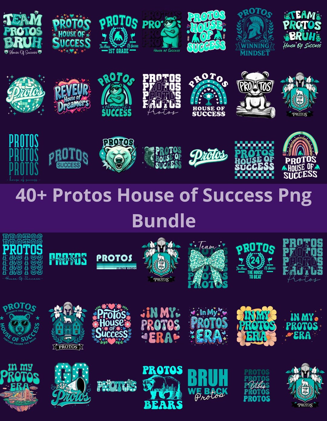 40+ Protos House of Success Png Bundle, Back to School Png, College ...
