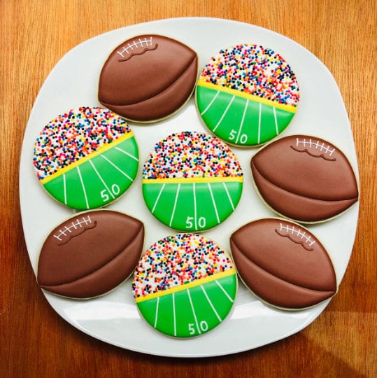 One Dozen Football and Stadium Sugar Cookies - Etsy