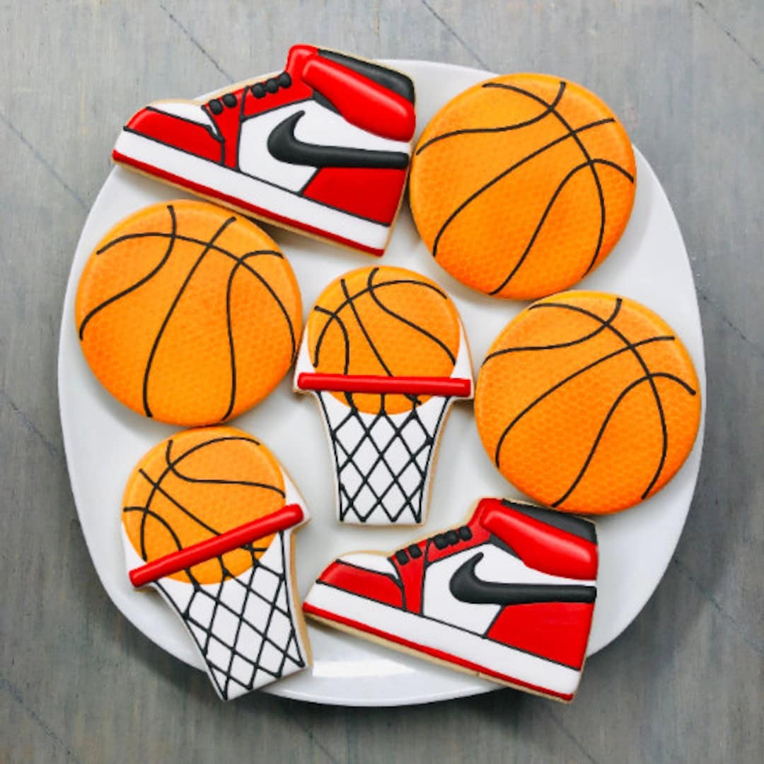 One Dozen Basketball and Sneaker Sugar Cookies - Etsy