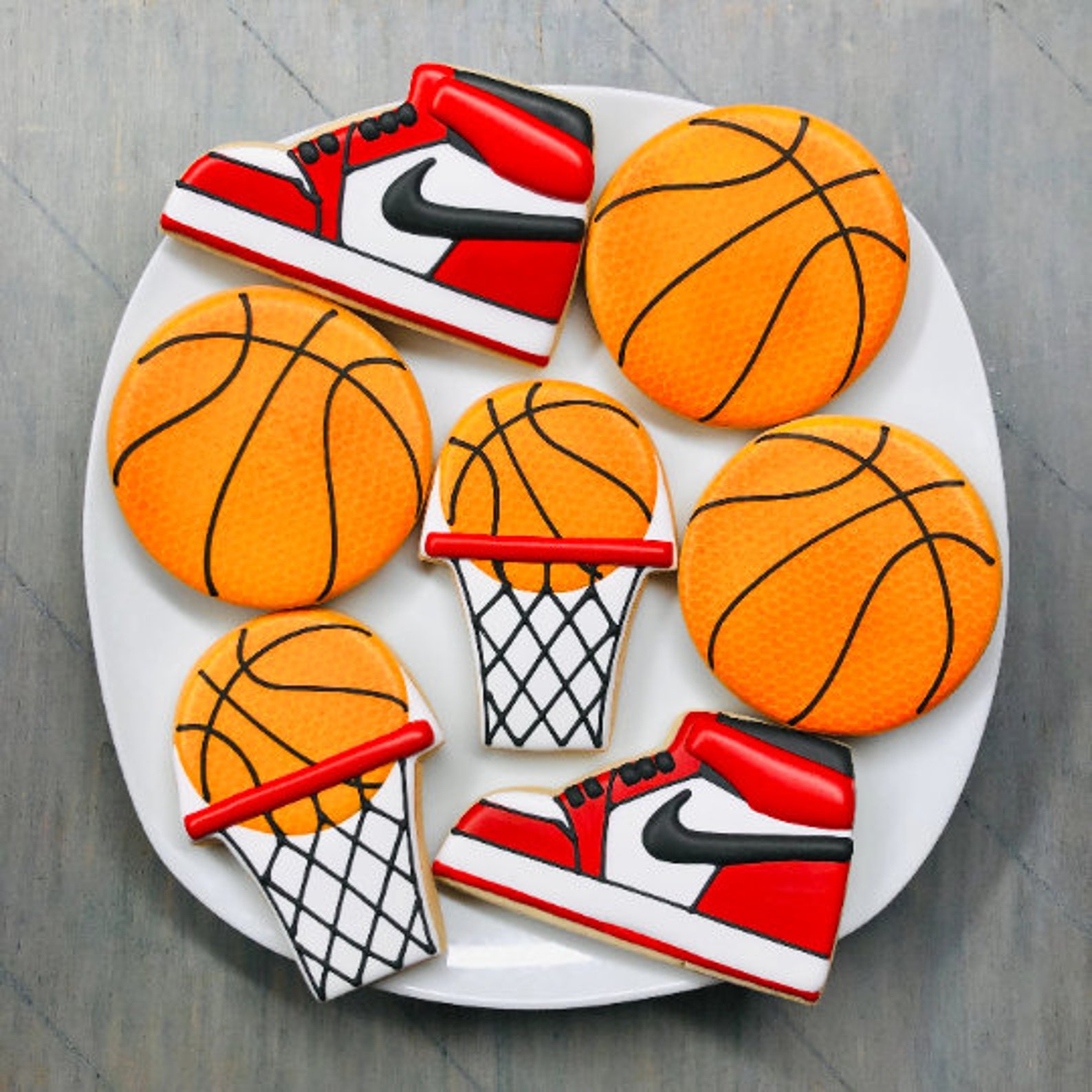 One Dozen Basketball and Sneaker Sugar Cookies - Etsy