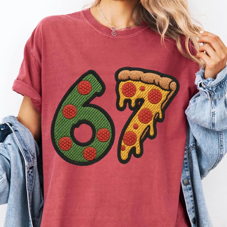 Funny Six Seven Meme Pizza PNG, Viral Joke Design, Trending Six Seven ...