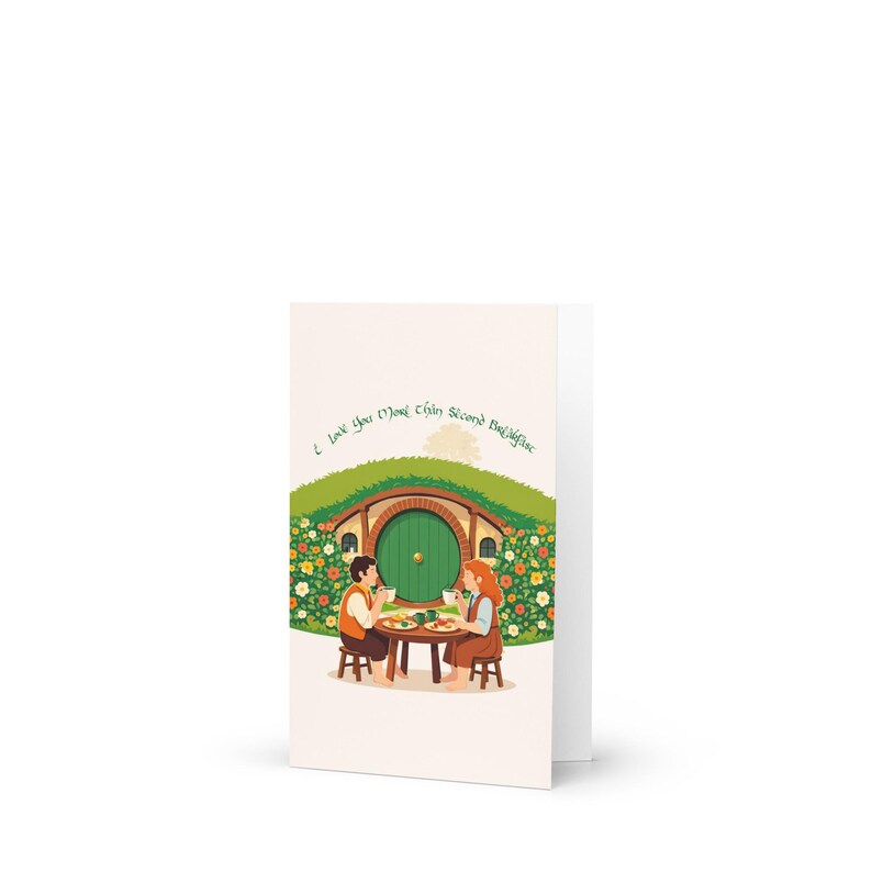 Hobbit Valentine Card – “I Love You More Than Second Breakfast” | Lotr ...